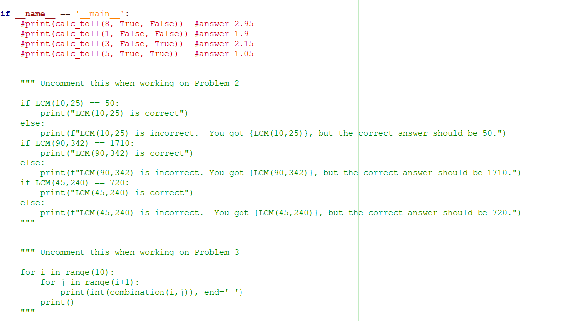Solved Lab 8 Functions and List review \#Problem 1 def | Chegg.com