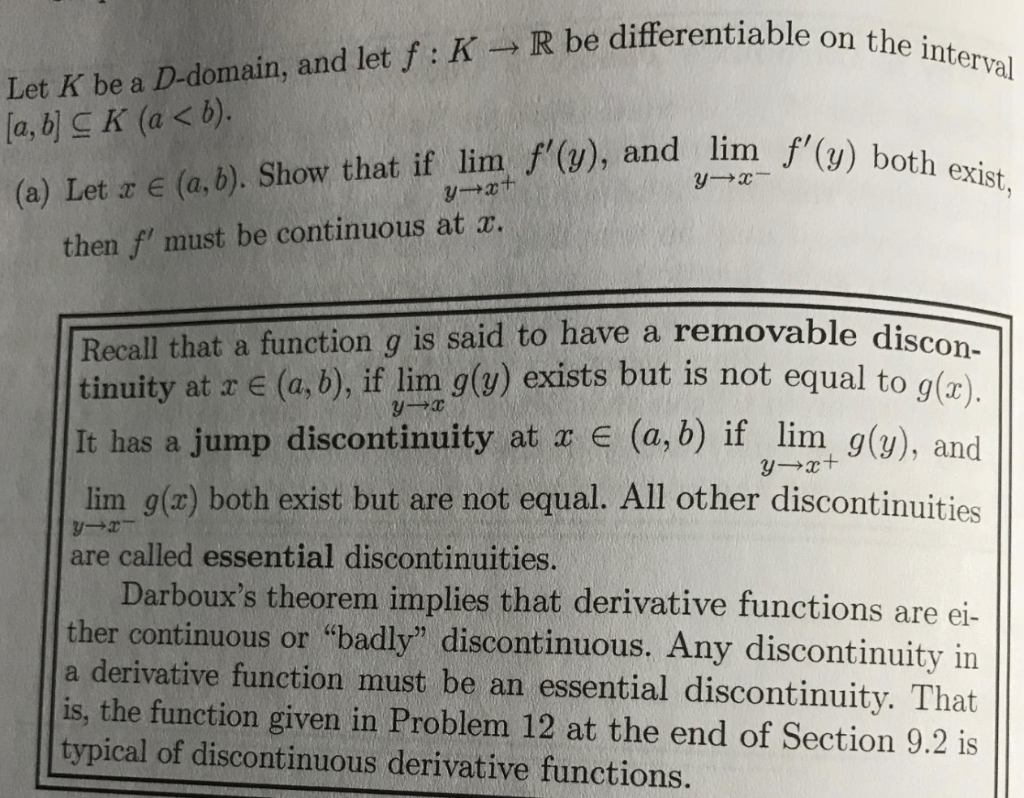 Solved Let K be a D-domain, and let f: K R be differentiable | Chegg.com