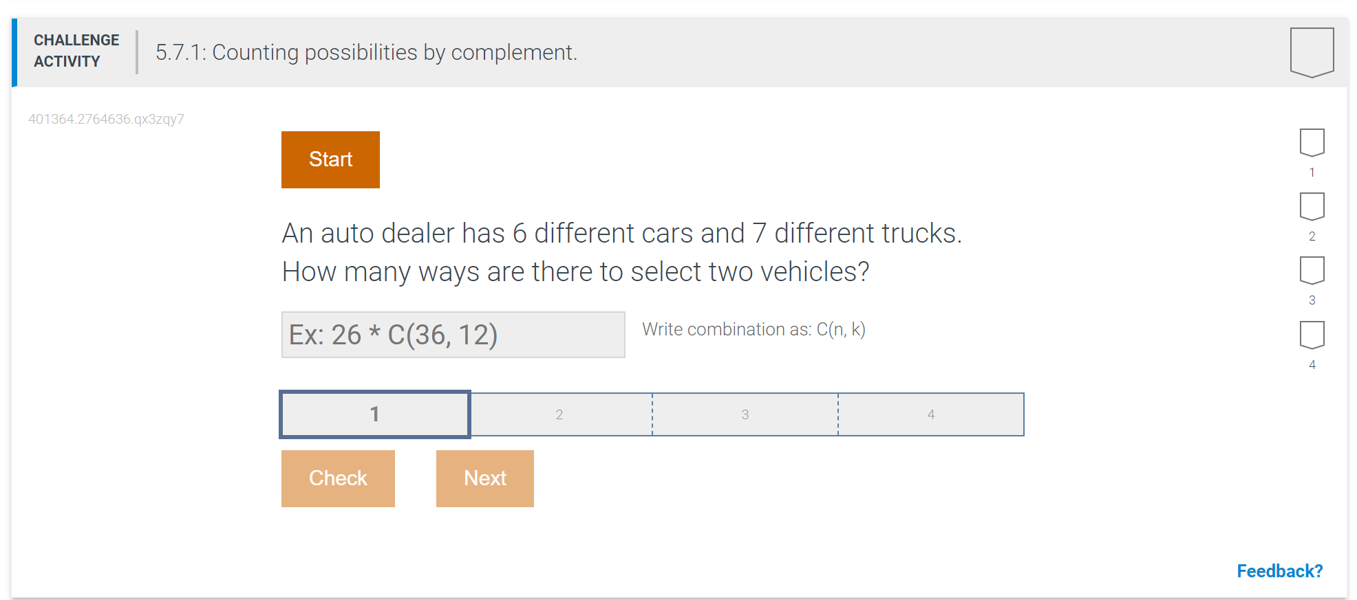 Solved CHALLENGE ACTIVITY 5.7.1: Counting possibilities by | Chegg.com Solved CHALLENGE ACTIVITY 5.7.1: Counting possibilities by | Chegg.com
