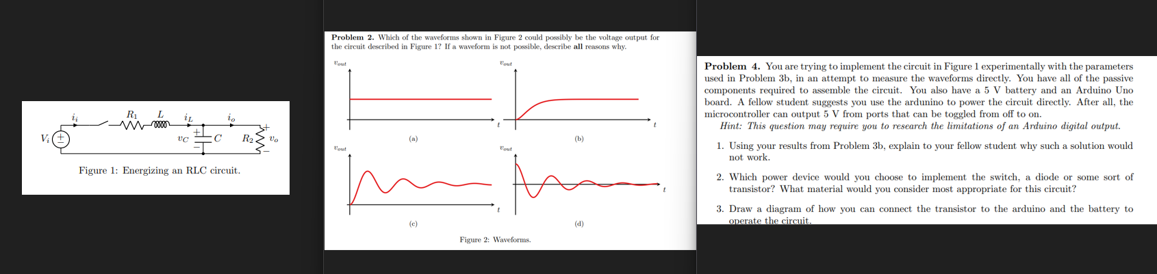 Solved Problem 2 ﻿which Of The Waveforms Shown In Figure 2