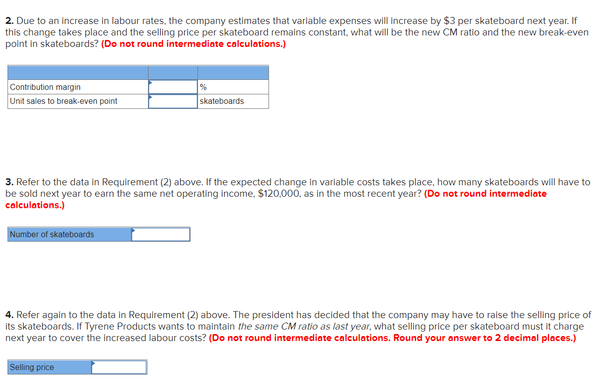 Solved Problem 8-5 Various CVP Questions: Break-Even Point; | Chegg.com