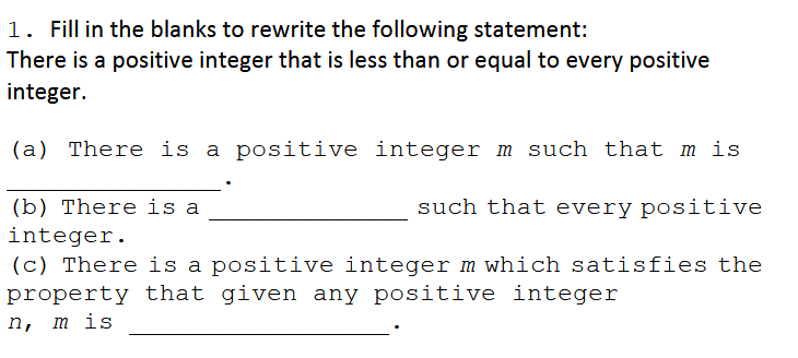 Solved 1. Fill in the blanks to rewrite the following | Chegg.com