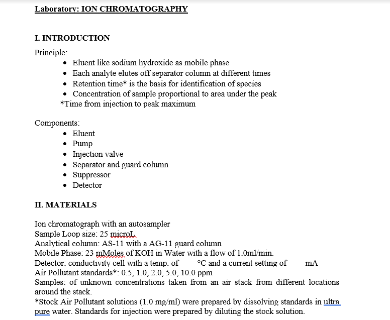 Sample No. Sample Name 1 10ppm-1 2 10ppm-2 3 10ppm-3 | Chegg.com