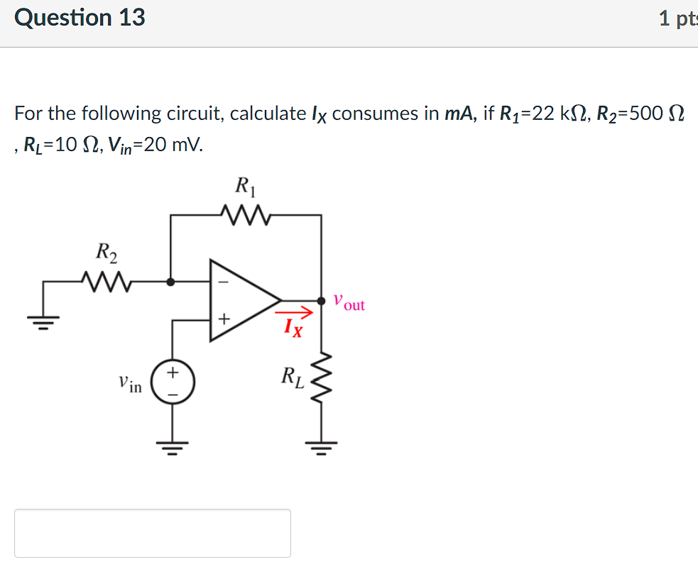 Solved Question 131ptFor the following circuit, calculate Ix | Chegg.com