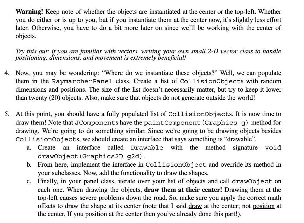 Solved Given This Java Starter Code Raymarcherpanel 