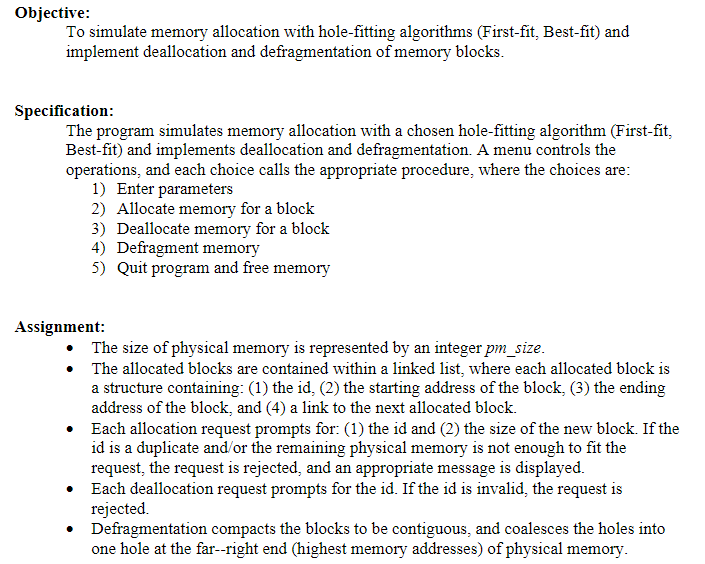 Please write this in C with the given skeleton. I | Chegg.com
