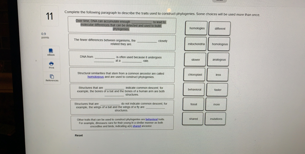 Solved Complete the following paragraph to describe the | Chegg.com