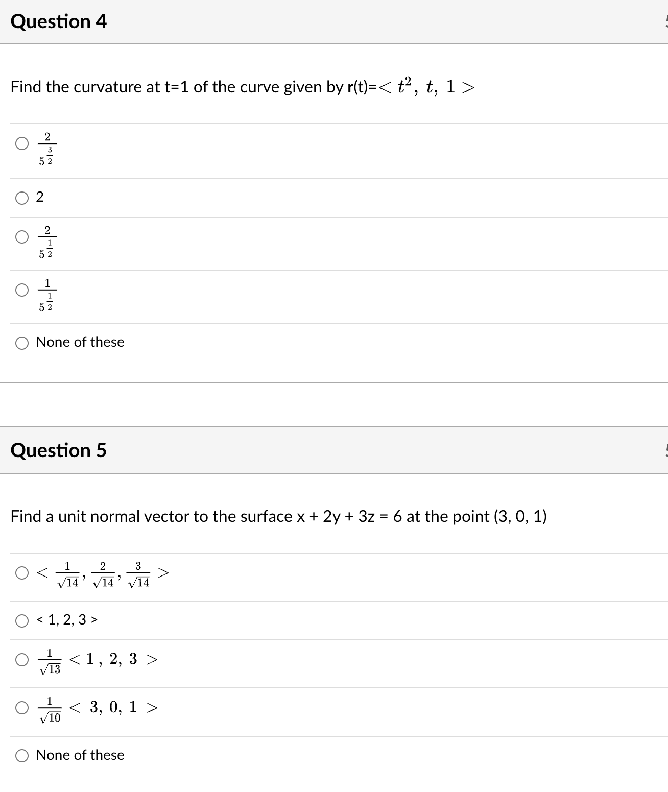 Solved Find the curvature at t=1 of the curve given by | Chegg.com