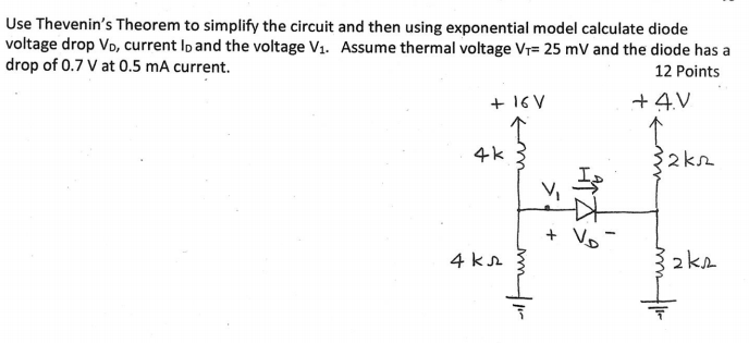 Solved Use Thevenin's Theorem to simplify the circuit and | Chegg.com