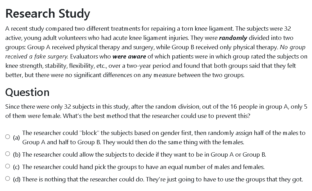 Solved Research Study A recent study compared two different | Chegg.com