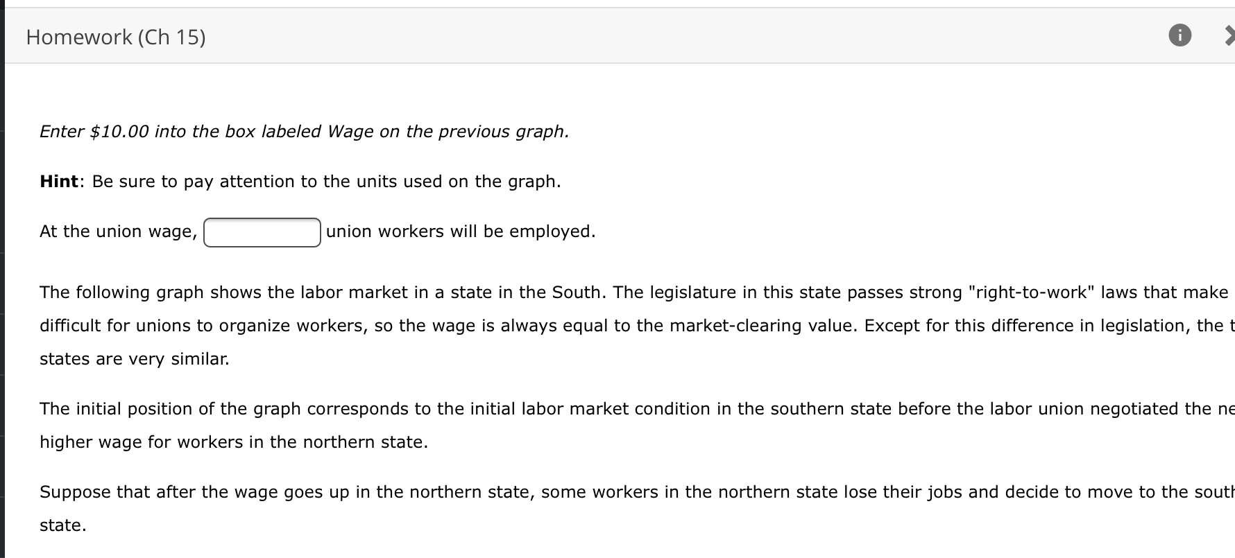 Solved Graph Input Tool Market for Labor Supply Wage | Chegg.com