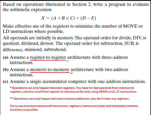 Solved Based on operations illustrated in Section 2, write a | Chegg.com