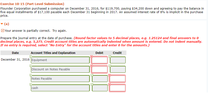 Solved Exercise 10-15 (Part Level Submission) Flounder | Chegg.com