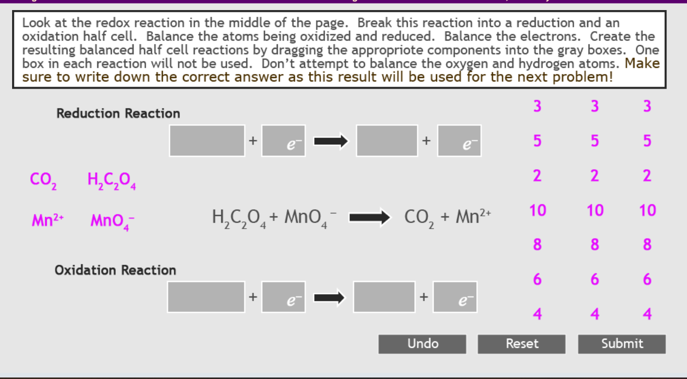 Solved Look at the redox reaction in the middle of the page. | Chegg.com