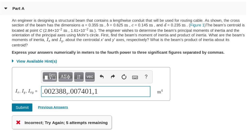 Solved Mohr's circle is a graphical method used to determine | Chegg.com