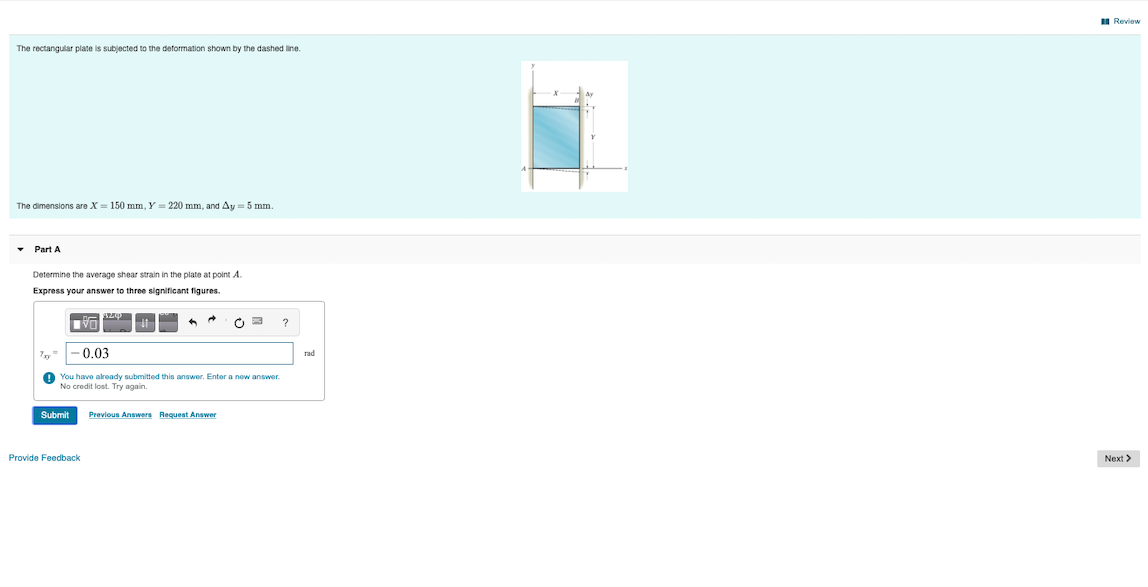 Solved Review The rectangular plate is subjected to the | Chegg.com