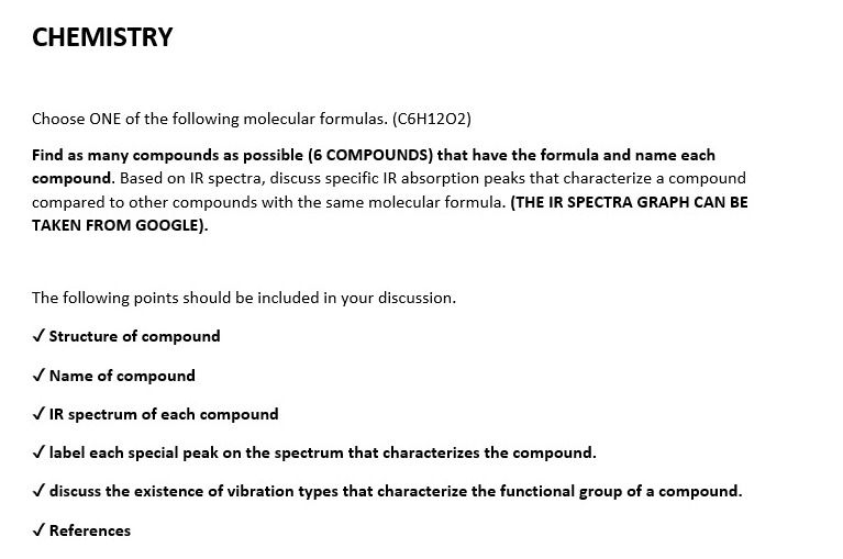 Solved helpCHEMISTRYChoose ONE of the following molecular | Chegg.com