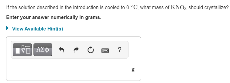 Solved A solid mixture consists of 47.6 g of KNO3 (potassium | Chegg.com