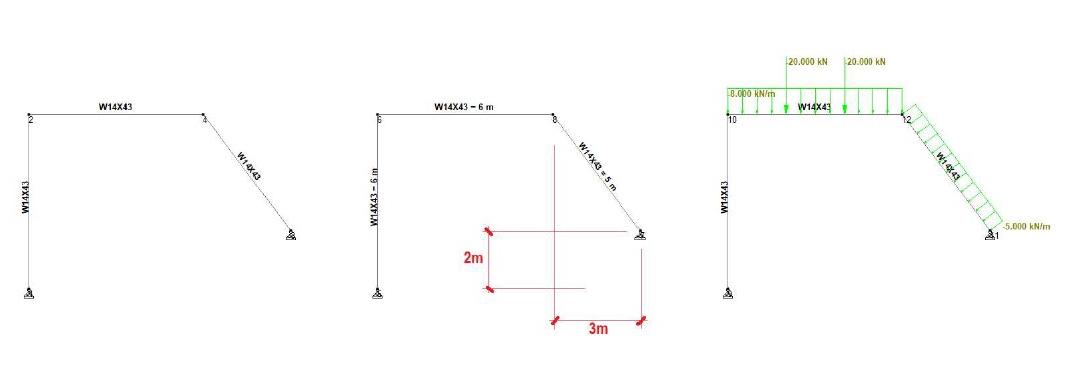 Solved In STAAD.Pro, given the 2D frame below, generate the | Chegg.com