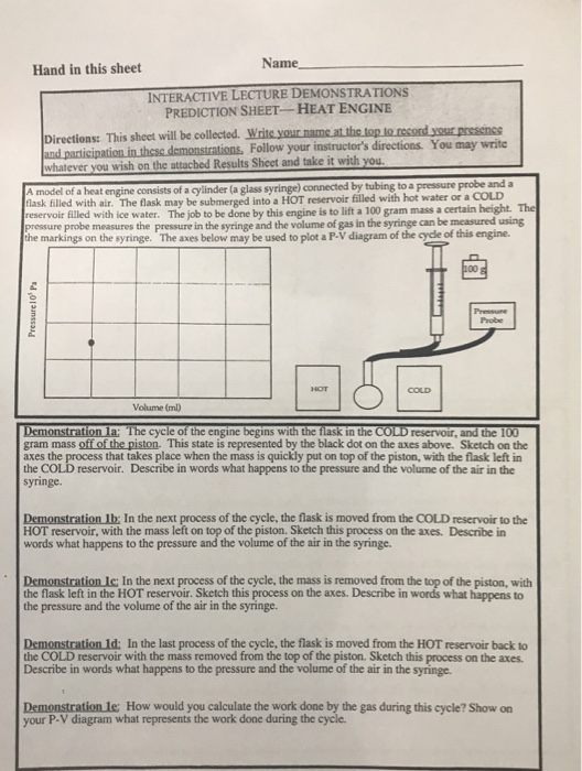 Solved Name Hand in this sheet INTERACTIVE LECTURE | Chegg.com