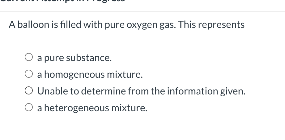 Solved A balloon is filled with pure oxygen gas. This | Chegg.com
