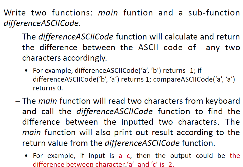 Solved . Write two functions: main funtion and a | Chegg.com