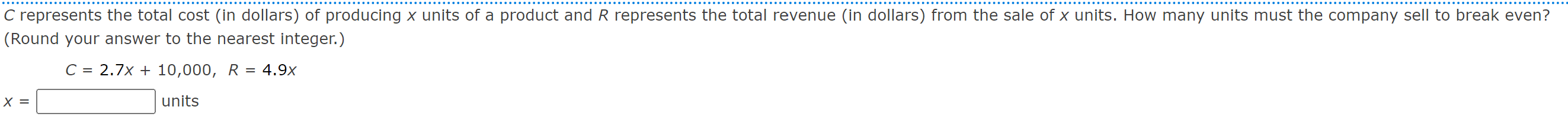 Solved (Round your answer to the nearest integer.) | Chegg.com