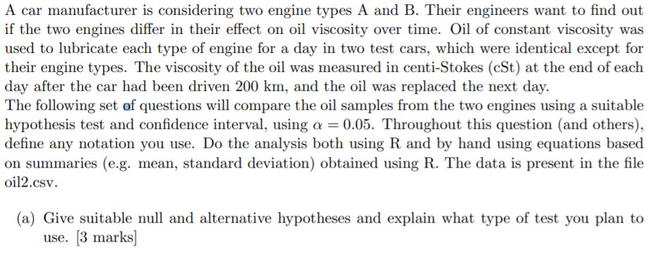 Solved Do I Use A 2 Sample T Test Or A Paried T Test Cheers 0174