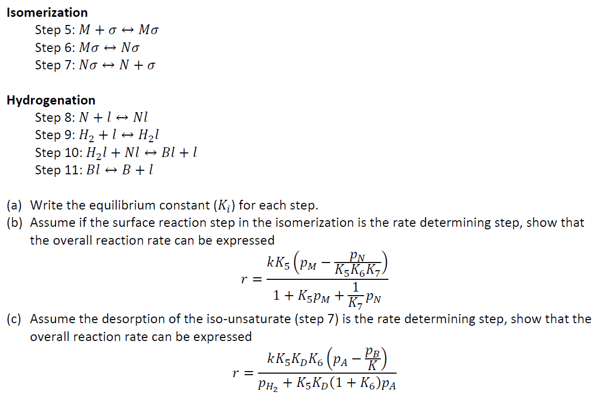 Solved 2. Isomerization reactions of saturated hydrocarbons | Chegg.com