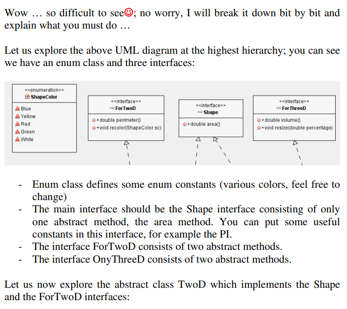 Solved A quick look to the overall UML diagram: - Three | Chegg.com