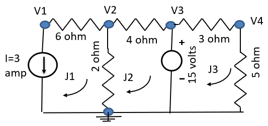 Solved For the indicated circuit Calculate the currents J1 | Chegg.com
