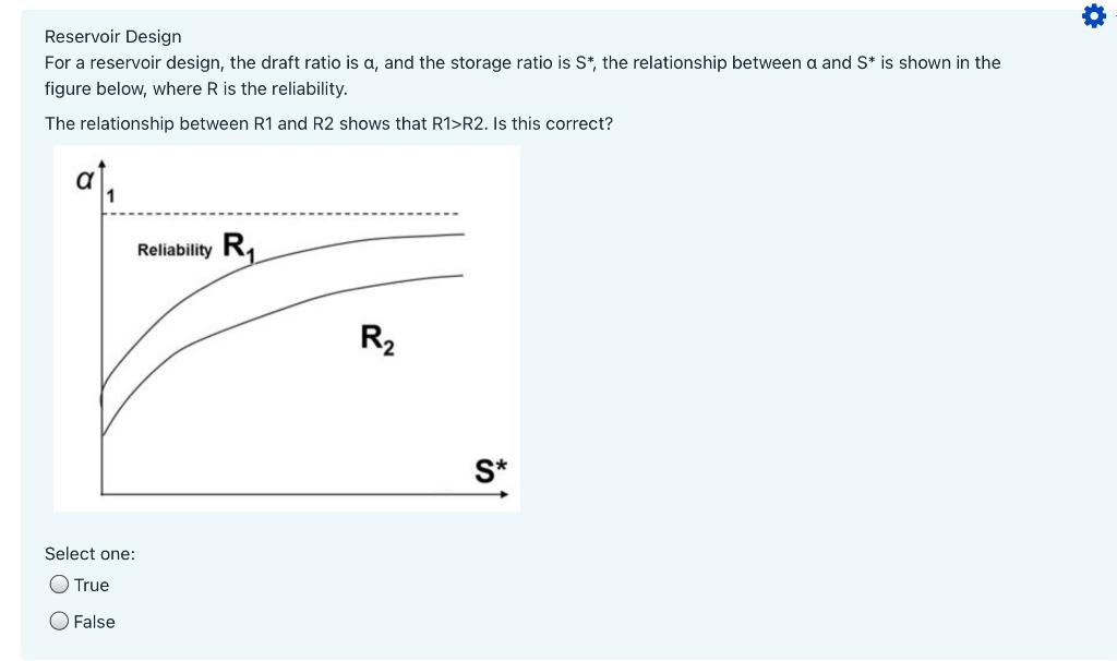 Solved Reservoir Design For a reservoir design, the draft | Chegg.com