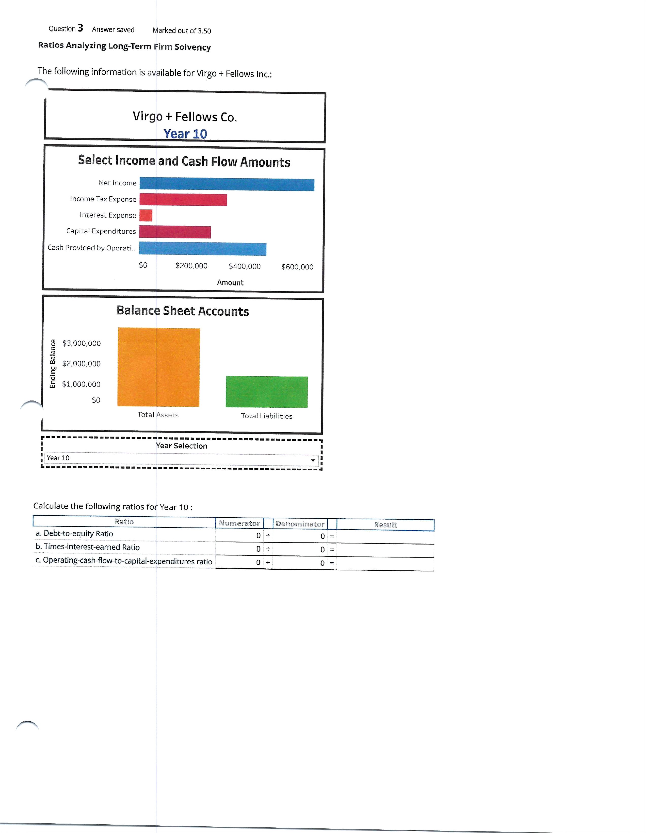 Solved Question 3 ﻿Answer savedMarked out of 3.50Ratios | Chegg.com