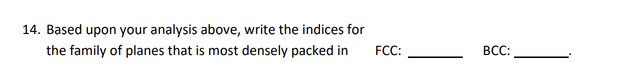 Solved 14. Based upon your analysis above, write the indices | Chegg.com