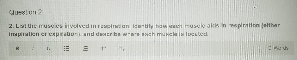 Solved Question 2 2. List the muscles involved in | Chegg.com