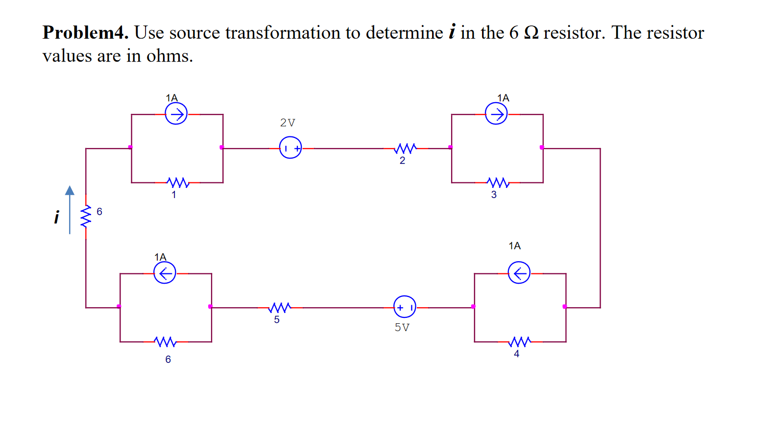 Solved Problem4. Use source transformation to determine i in | Chegg.com