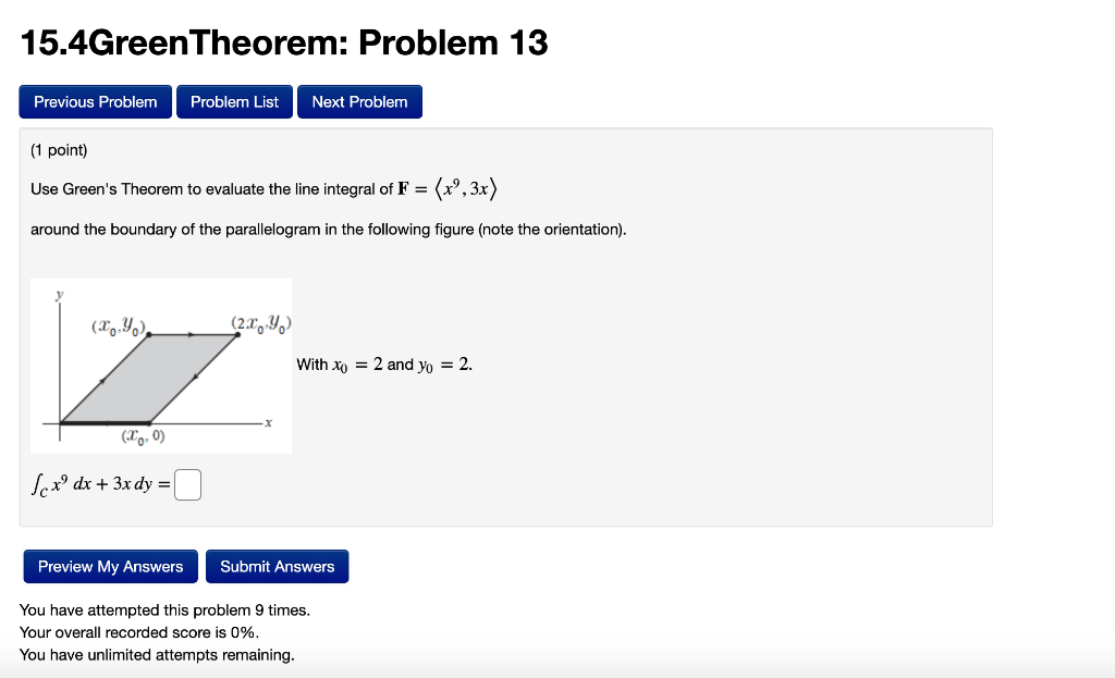 Solved Use Green's Theorem to evaluate the line integral of | Chegg.com