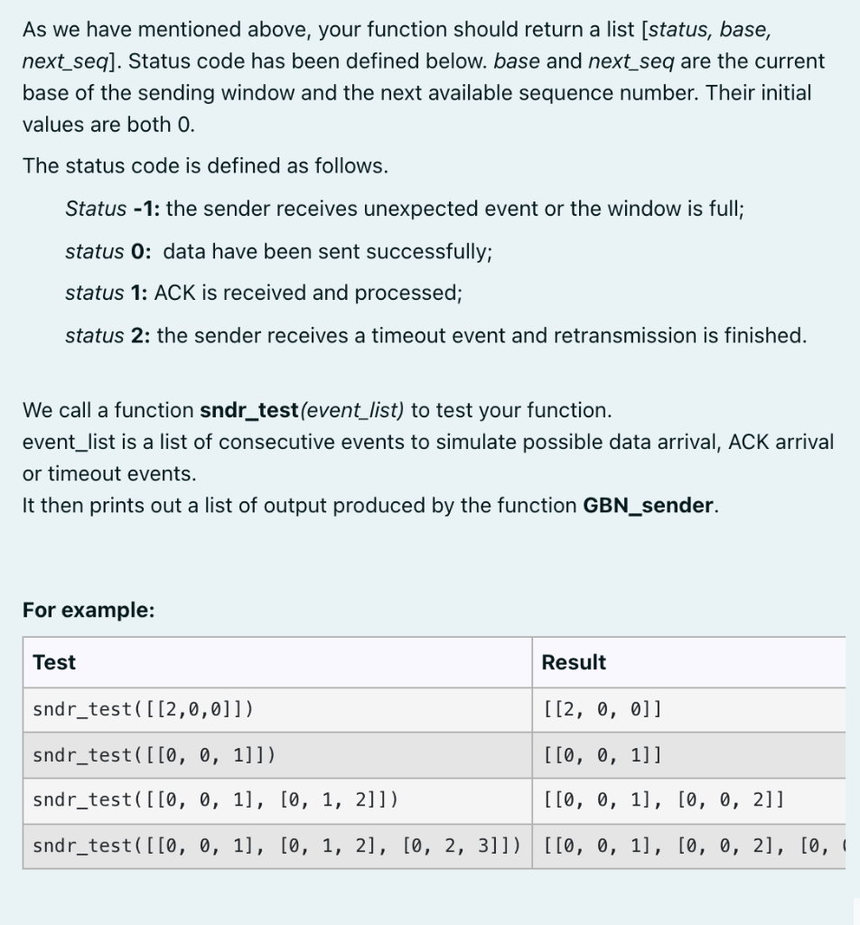 Solved Go-Back-N (GBN) is a sliding window protocol for | Chegg.com