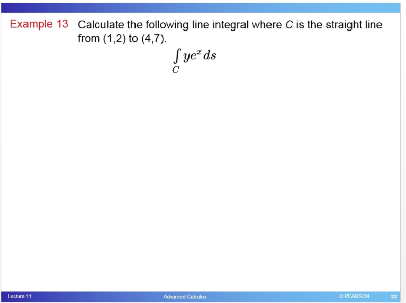 Solved Example 13 Calculate the following line integral | Chegg.com