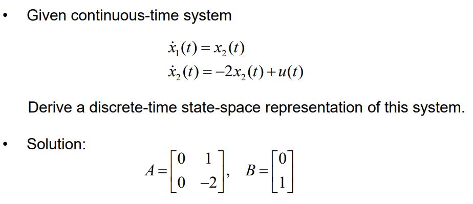 Solved Given Continuous Time