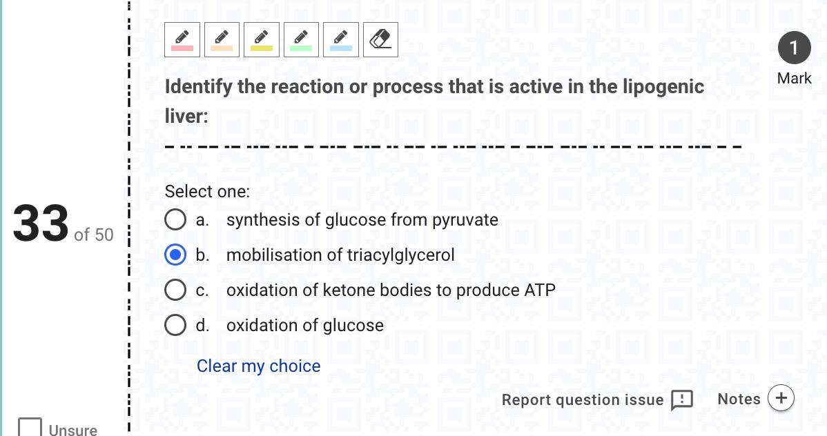 Solved 33 of 50 Unsure I 1 Identify the reaction or process | Chegg.com