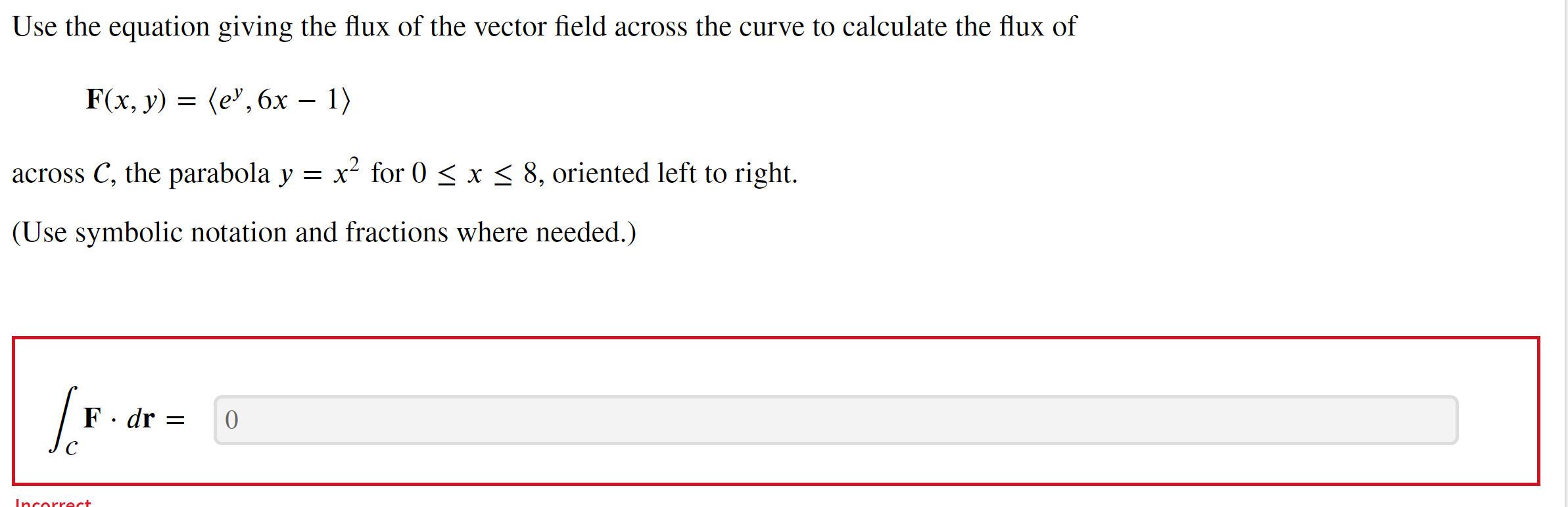 Solved Use the equation giving the flux of the vector field | Chegg.com