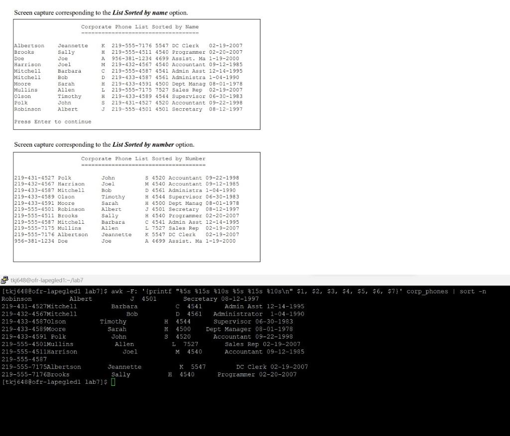 Solved Need help formatting these records in linux. I | Chegg.com