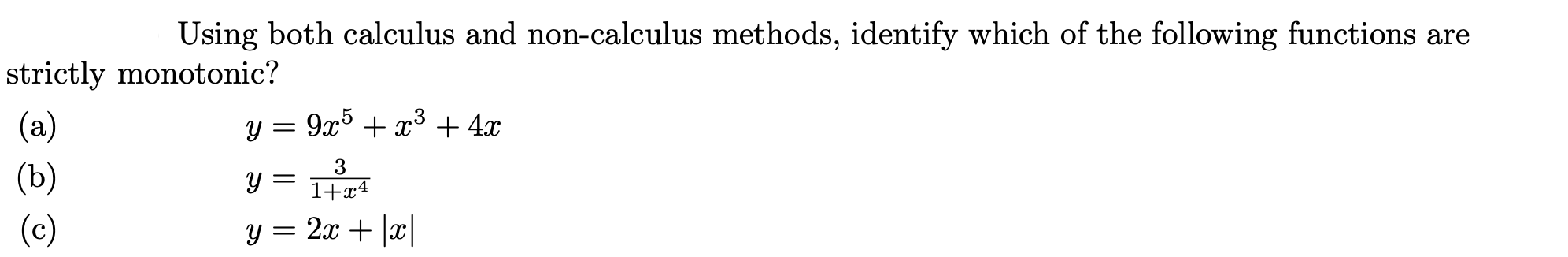 Solved Using both calculus and non-calculus methods, | Chegg.com