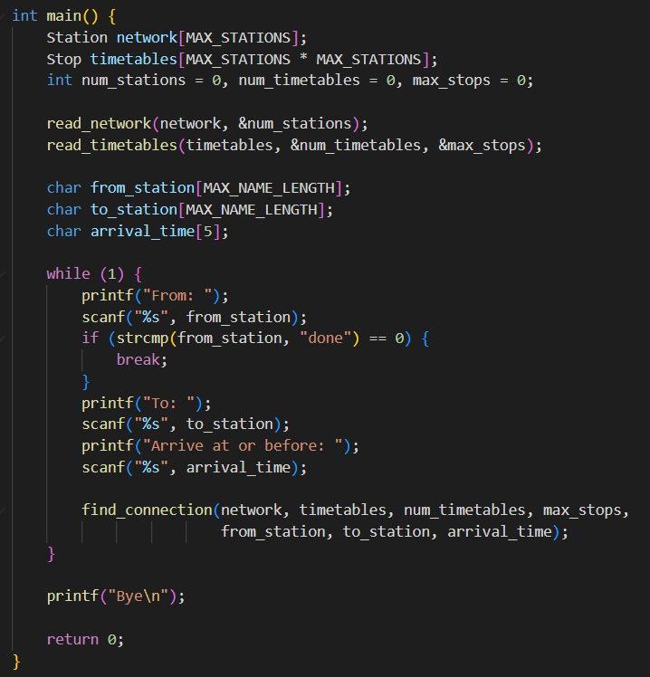 Solved Aim: The objective is to write a program tripView.c | Chegg.com