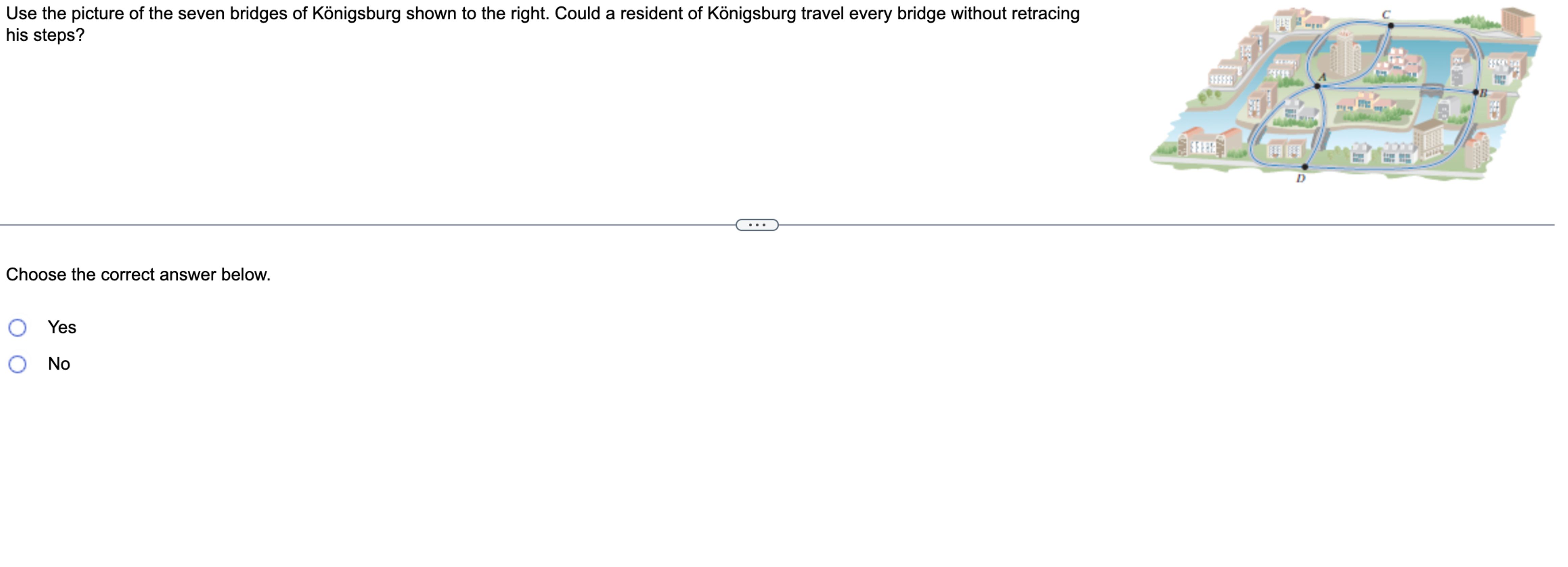 Solved Use the picture of the seven bridges of Königsburg | Chegg.com