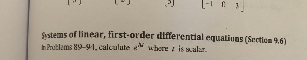 Solved Systems of linear, first-order differential equations | Chegg.com