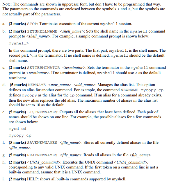Solved Note: The commands are shown in uppercase font, but | Chegg.com