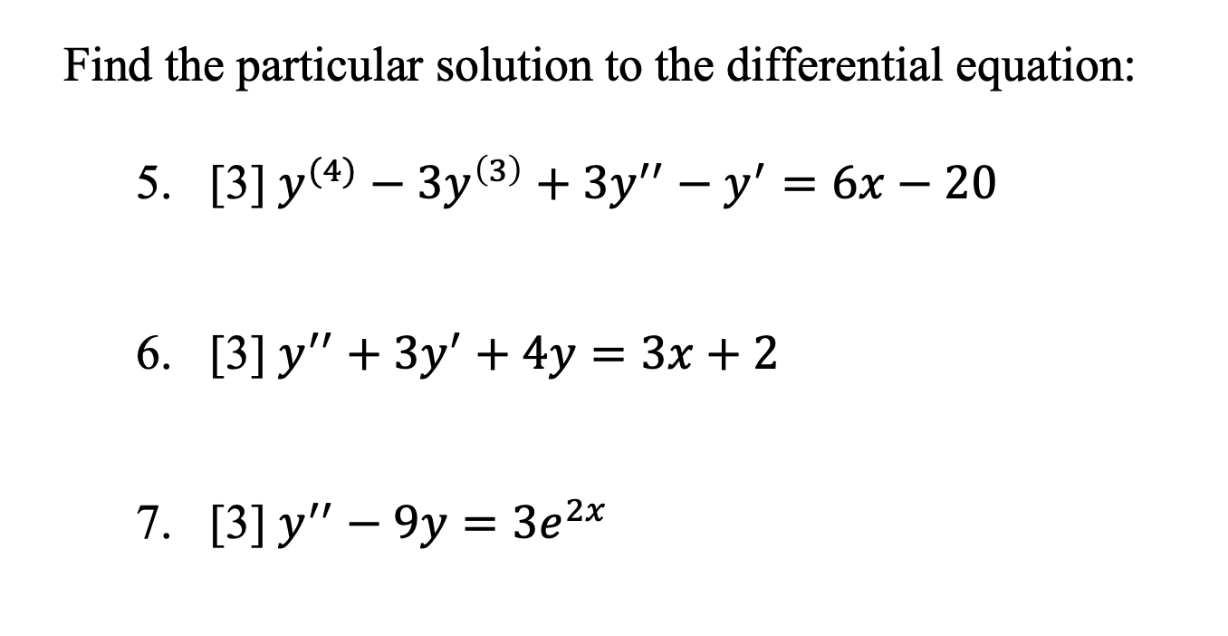 Solved Please write neatly and provide explanation for each | Chegg.com