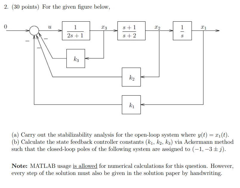 Solved 2. (30 points) For the given figure below, 1 (a) | Chegg.com
